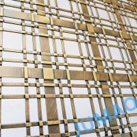 China Decorative Architectural Wire Mesh Crimped Woven Flat Wire Stainless Steel 1m x 2m for sale