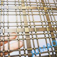 China Decorative Architectural Wire Mesh Crimped Woven Flat Wire Stainless Steel 1m x 2m for sale