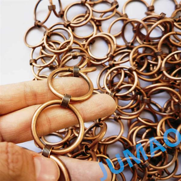 Shiny Interior Decorative Brass Wire Mesh 1m-6m Standard Length