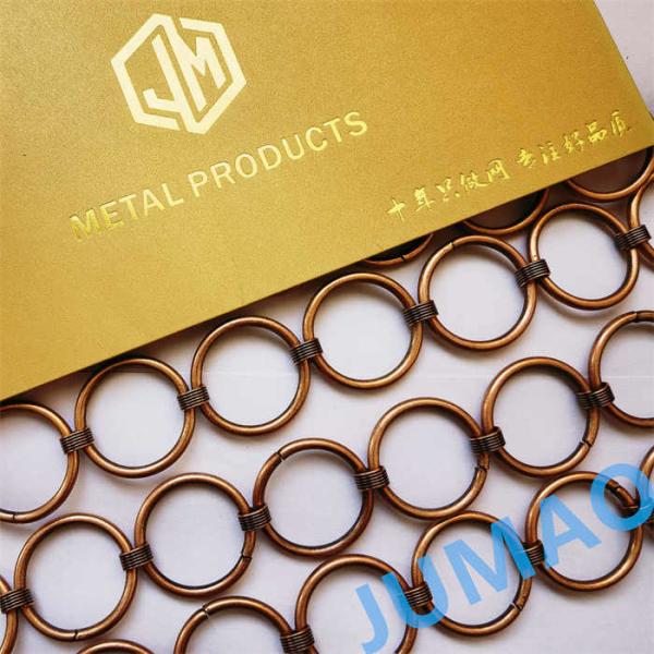 Shiny Interior Decorative Brass Wire Mesh 1m-6m Standard Length