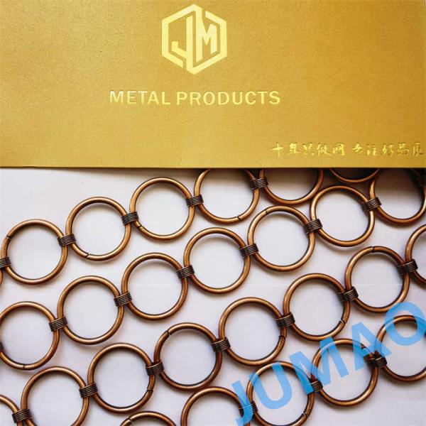 Shiny Interior Decorative Brass Wire Mesh 1m-6m Standard Length