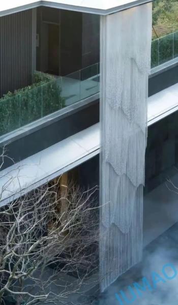 Quality Stainless Steel 304 Durable Water Mesh Curtain For Industrial Enhancing Ventilation for sale