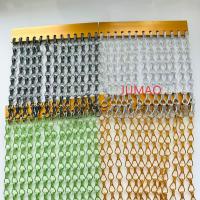 China Customizable Aluminum Chain Link Curtain 10mm Oval 100cm Width Lightweight 2.5kg for sale