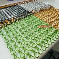 China Customizable Aluminum Chain Link Curtain 10mm Oval 100cm Width Lightweight 2.5kg for sale