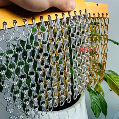 China Graceful Metal Chain Link Curtains Room Divider and Commercial Space Design for sale