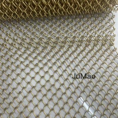 China Air Permeability Metal Mesh Curtains Architectural Decorative Drapery for sale