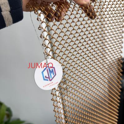 China Spiral Decorative Metal Mesh Indoor Architectural Mesh Woven Mesh Metal for sale