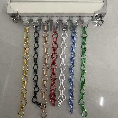 China Wire Diameter 18mm Or 20mm Ceiling Mounted Metal Chain Link Curtains Heavy Duty Metal Mesh Curtains Suitable For Warehouse for sale