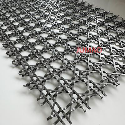 China Crimped Architectural Metal Mesh Decorative Wire Mesh Indoor Partitions for sale