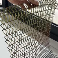 China JUMAO Cascade Decorative Metal Mesh Architectural Facade Panel 2m x 4m Stainless Steel for sale
