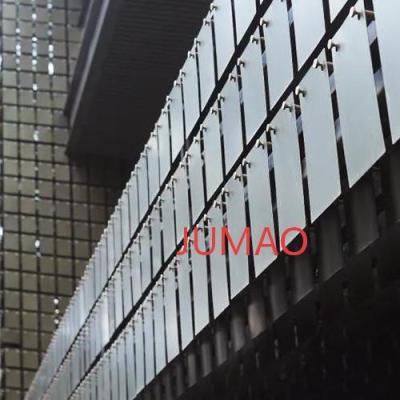 China Kinetic Wind Curtain Architectural Mesh Wind Moving Wall Facade Metal Mesh for sale