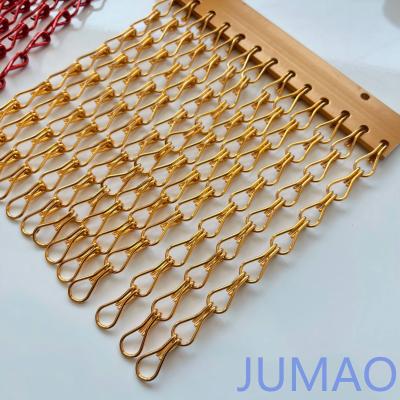 China Flexible Space Partition Metal Chain Link Curtains Ideal For Decorative Installations for sale