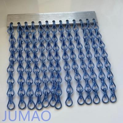 China Durable Aluminum Metal Chain Link Curtains  Engineered For Balcony Space Separation for sale