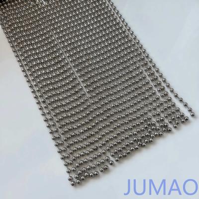 China Lightweight Durable Metal Beaded Curtain Decorative Partition Doorway Divider For Interior Design for sale