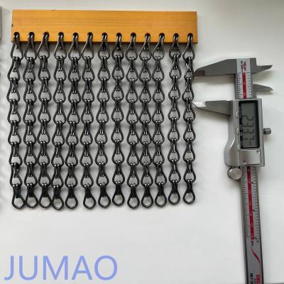 China Brass Finishes Metal Chain Link Curtains Perfect For Doorways Windows In Various Settings for sale