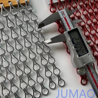 China Various Decorative Metal Chain Link Curtains With Customized Images For Unique Visual Effects for sale
