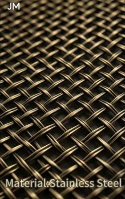 China Architectural Mesh with Mechanical Fixing for Secure Installation and 10mm Hole Size in 6000mm Width for sale