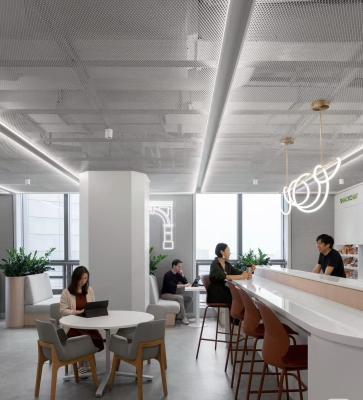 China Eco-friendly Aluminum Architectural Expanded Metal for Sound Diffusion and Soft Light Transmission in Ceiling Design for sale