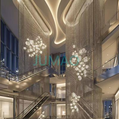 China Rust Resistant Metal Bead Ball Curtains as Space Divider with Custom Colors for Indoor Decorative Metal Beaded Curtains for sale