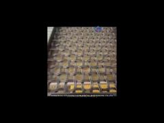 golden 304 stainless steel architectural mesh decorative mesh screen