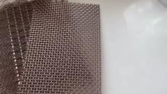 Real Footage of Antique Copper Metal Mesh Panel