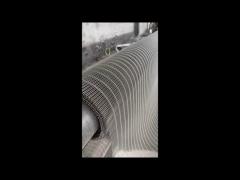 Authentic factory production scenes of metal woven mesh