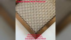 Decorative Metal Mesh Door Cabinet Mesh Inserts Interior Room Divider Screen
