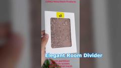 Woven Metal Mesh Wire Mesh Room Divider Decorative Window Screen Indoor