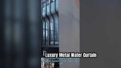 Luxury Stainless Steel Water Curtain Zen Garden Feature