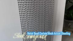 Real shot video of metal bead curtain