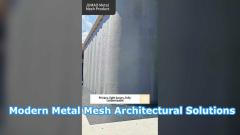 Architectural Metal Mesh Water Curtain Metal Mesh Curtains Decoration