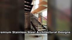 Crimped Woven Metal Mesh Stair Architectural Mesh Decorative Mesh Staircase Guardrail