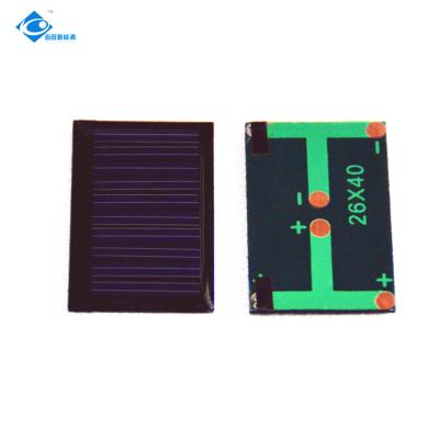 China ZW-2640 mini foldable solar panel laptop charger 0.12W Mini Lightweight mono Solar PV Module for sale