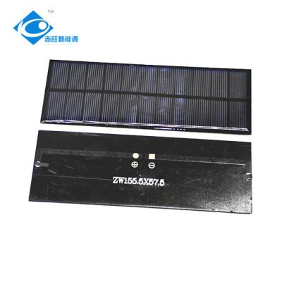 China painel solar ZW-155575 da cola Epoxy 2.5W feita sob encomenda que dobra os painéis solares para 5.5V de acampamento 155X57.5X3mm à venda