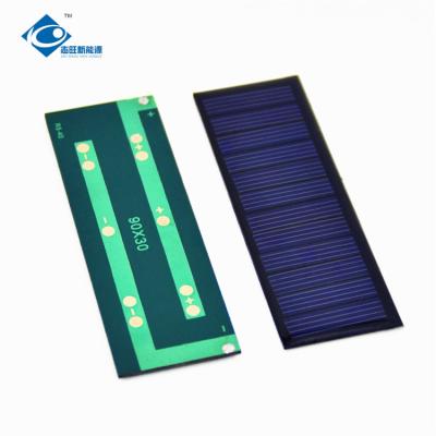 China 0.3W epoxyharszonnepaneel zw-9030 zonnepaneel photovoltaic 5.5V Lichtgewichtsilicium Zonne Te koop