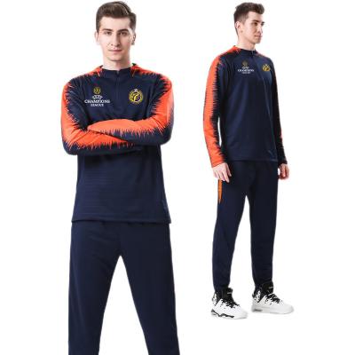 Cina Manica di lunghezza di calcio del vestito degli uomini di inverno adulto di autunno che esegue l'uniforme su ordinazione del gruppo del jersey del vestito di addestramento di calcio del cappotto di sport di pallacanestro in vendita