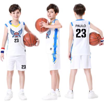 Cina Ragazzi del vestito della pallacanestro dei bambini e ragazze primari e sport di secchezza veloci respirabili della scuola secondaria che preparano abitudine del jersey di gruppo in vendita