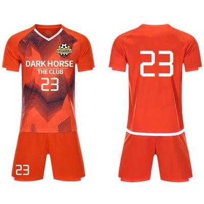 China Sistema del uniforme del fútbol de fútbol del jersey de la tela de los hombres baratos de encargo sublimados desgaste de secado rápido de alta calidad del diseño en venta