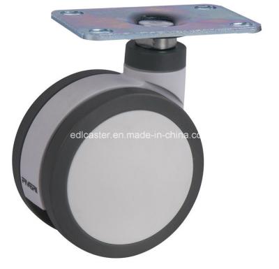 China 80kg Plate Swivel TPU Caster K5204-D931 para personalização e aplicação de cor cinzenta à venda