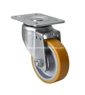 China Edl Medium 4mm 300kg Plate Swivel TPU Caster Wheel 6714-86A para equipamentos industriais à venda
