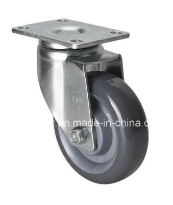 中国 デールリンベアリングプレート スウィーベルPUカスターホイール 5014-75 高負荷用 Edl 中等 4