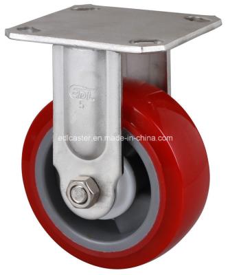 China 250 kg Rigid TPU Caster S7105-85 roestvrij 5