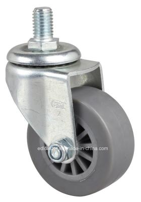 Cina Caster TPE di colore grigio zincato a 2 