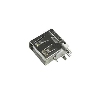 China Scratch resistant Waterproof Type A Female 2.0 USB Connector on sidewalls USB connector used on PCB Boards for sale