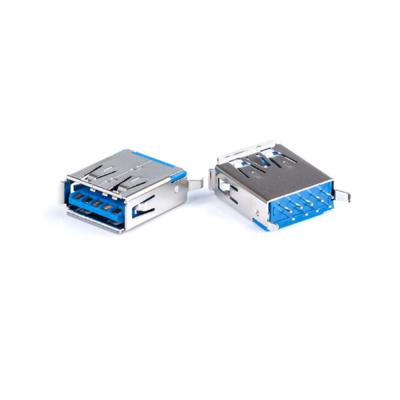 China Flameproof 180 D DIP 9 pins usb solder type A female 3.0 USB Connectors for digital products for sale