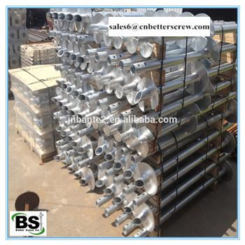 China Galvanized Helical Ground Screw Anchors Screw pile for sale