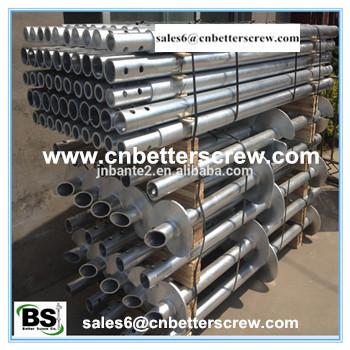 China High Grade Hot dipped galvanized steel Helical Piles For Foundations for sale