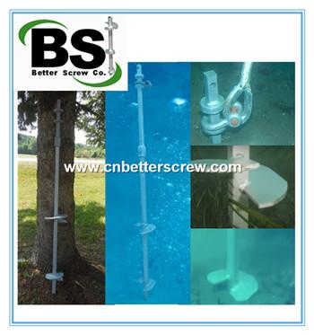 China Competitive price square lead helical piers for deep foundation for sale
