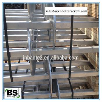 China deep foundation system use square lead helical screw piles for sale