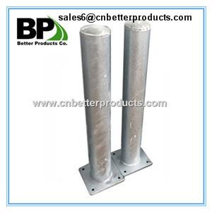 China removable steel domed cap steel guard bollards for sale